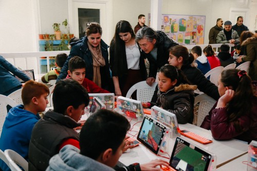 For Children in a Syrian Refugee Camp, Coding Is More Than a Skill